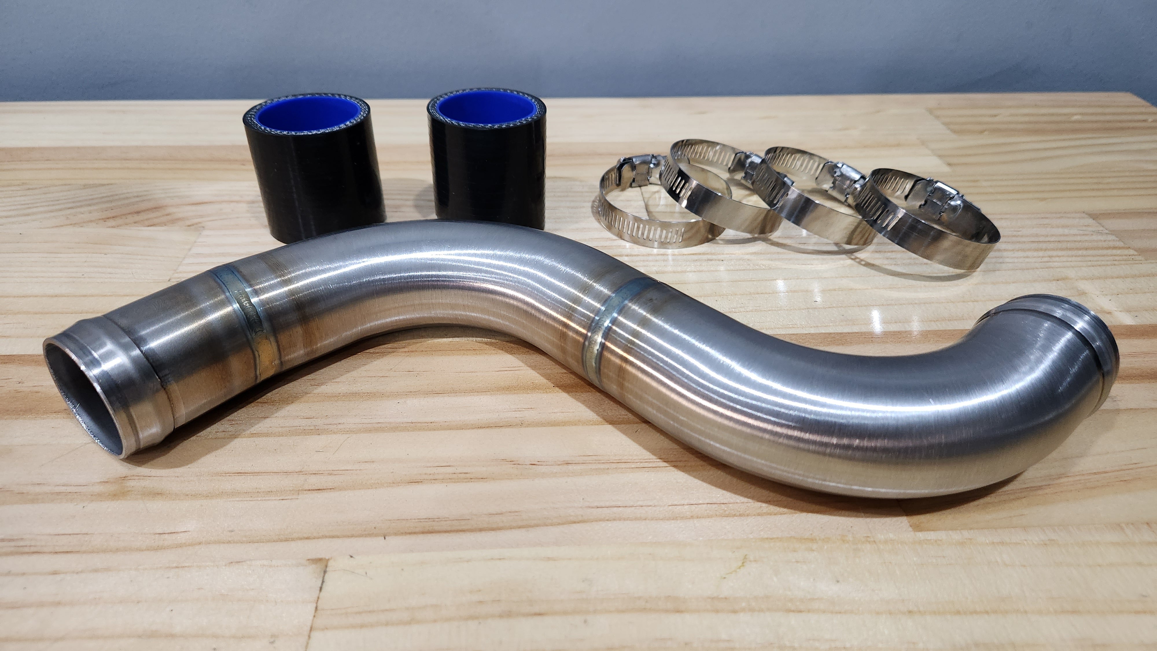 Evo 7-9 Top Radiator Hard Pipe – HookerFab Fabrication